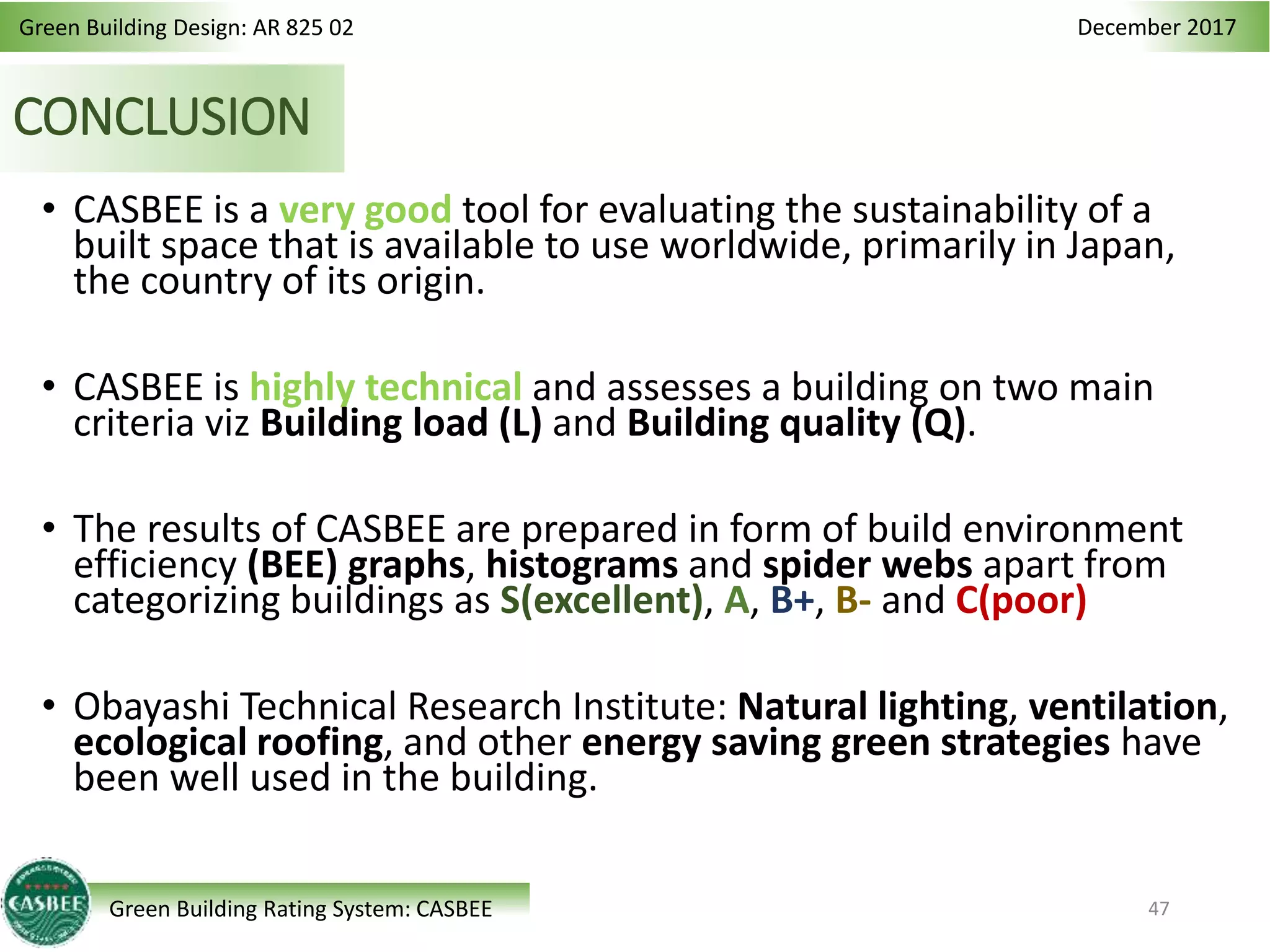 Casbee final presentation 2070 batch | PPTX