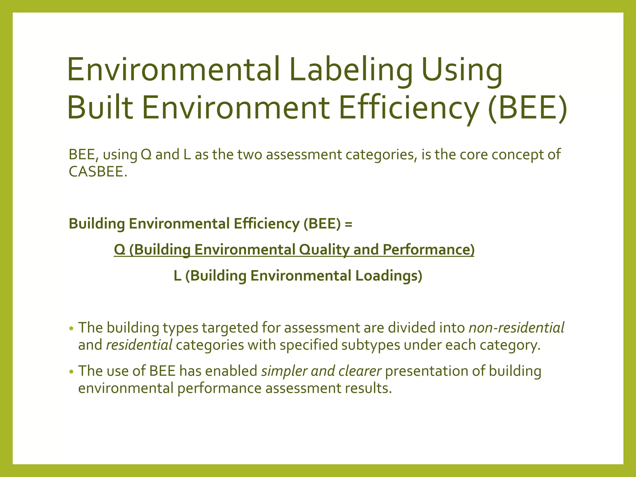 Casbee certification,Japan | PPTX