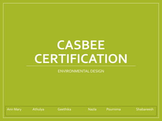 Casbee certification,Japan | PPTX