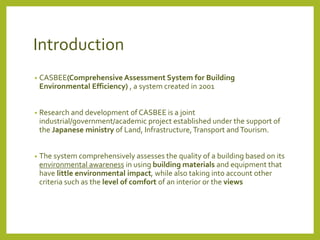 Casbee certification,Japan | PPTX