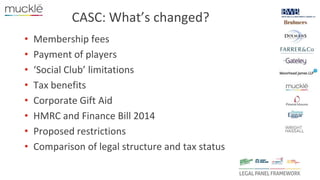 Community Amateur Sports Clubs: How will the changes affect your club ...