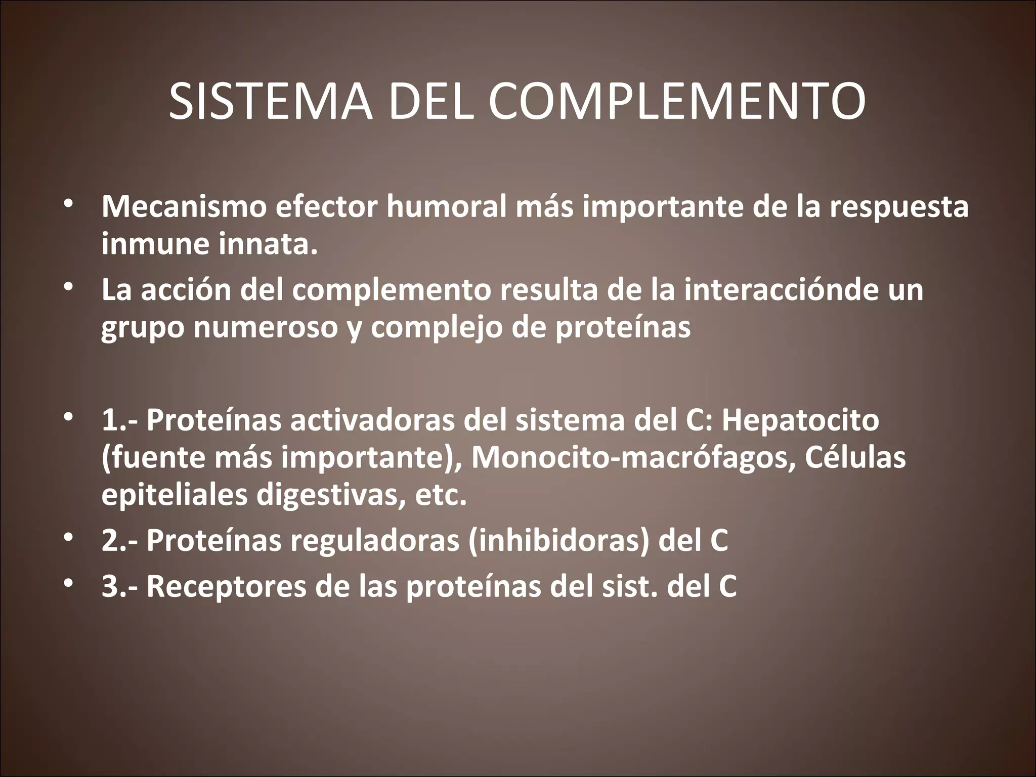 Cascada del complemento | PPT