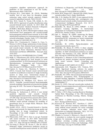 Cascade forward neural network based on resilient backpropagation for simultaneous parameters ...