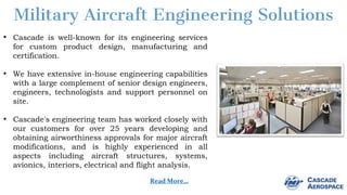 Aerospace Engineering & Aircraft Maintenance - Cascade Aerospace | PPTX