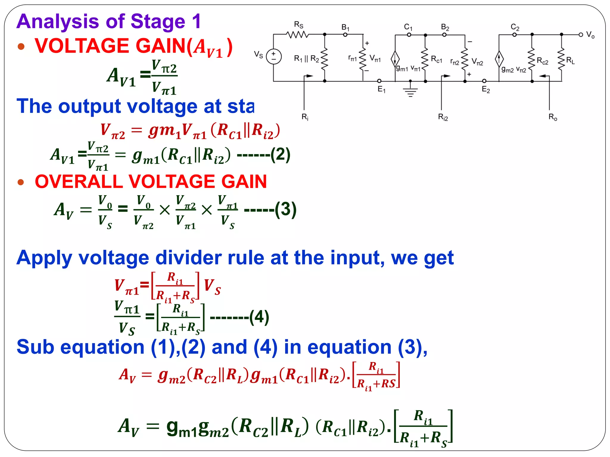 Cascade and cascode amplifiers | PPTX