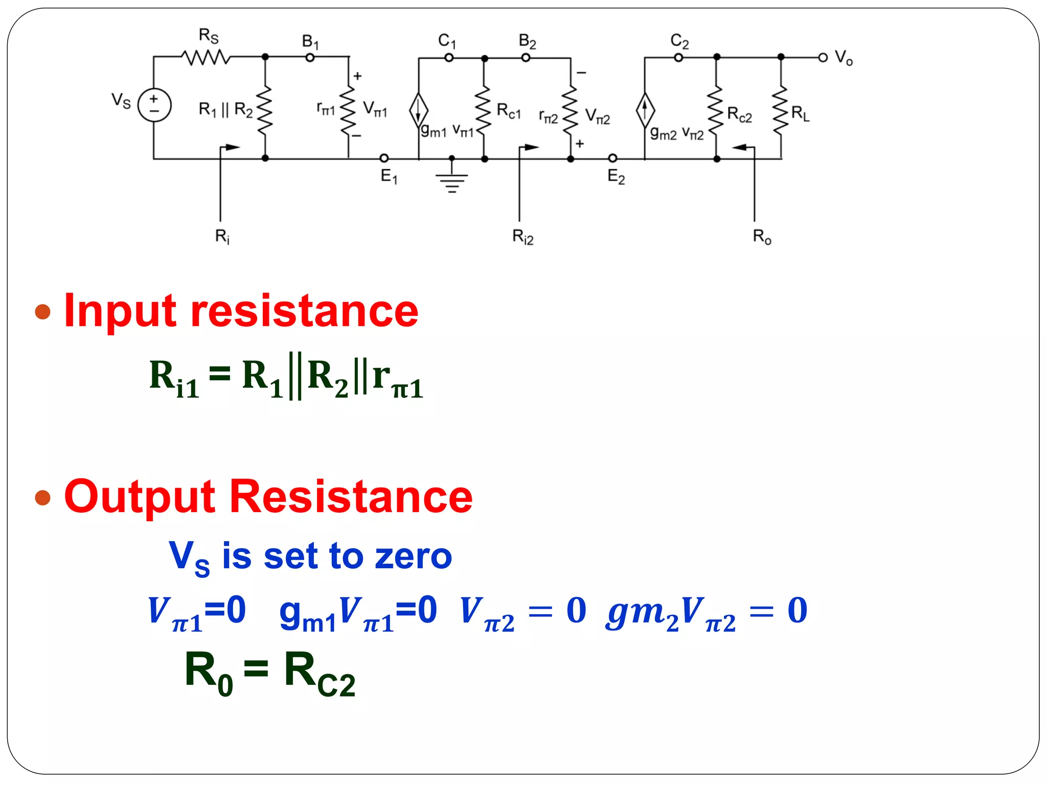 Cascade and cascode amplifiers | PPTX