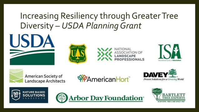 Increasing the Urban Forest Resiliency Through Greater Tree Diversity | PPT