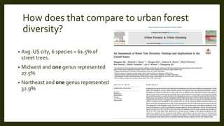 Increasing The Urban Forest Resiliency Through Greater Tree Diversity Ppt
