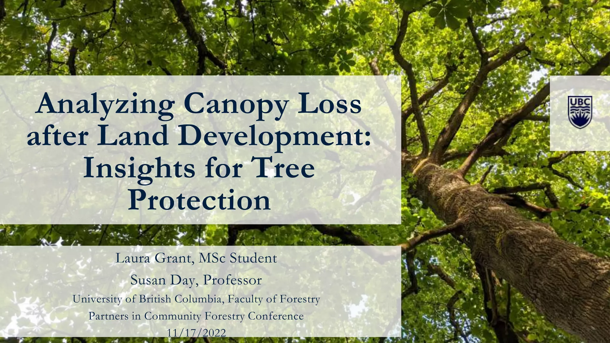Analyzing Canopy Loss After Land Development: Insights for Tree Protection | PPT