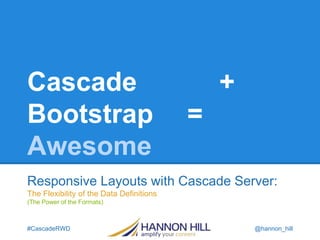 Cascade + Bootstrap = Awesome | PPT