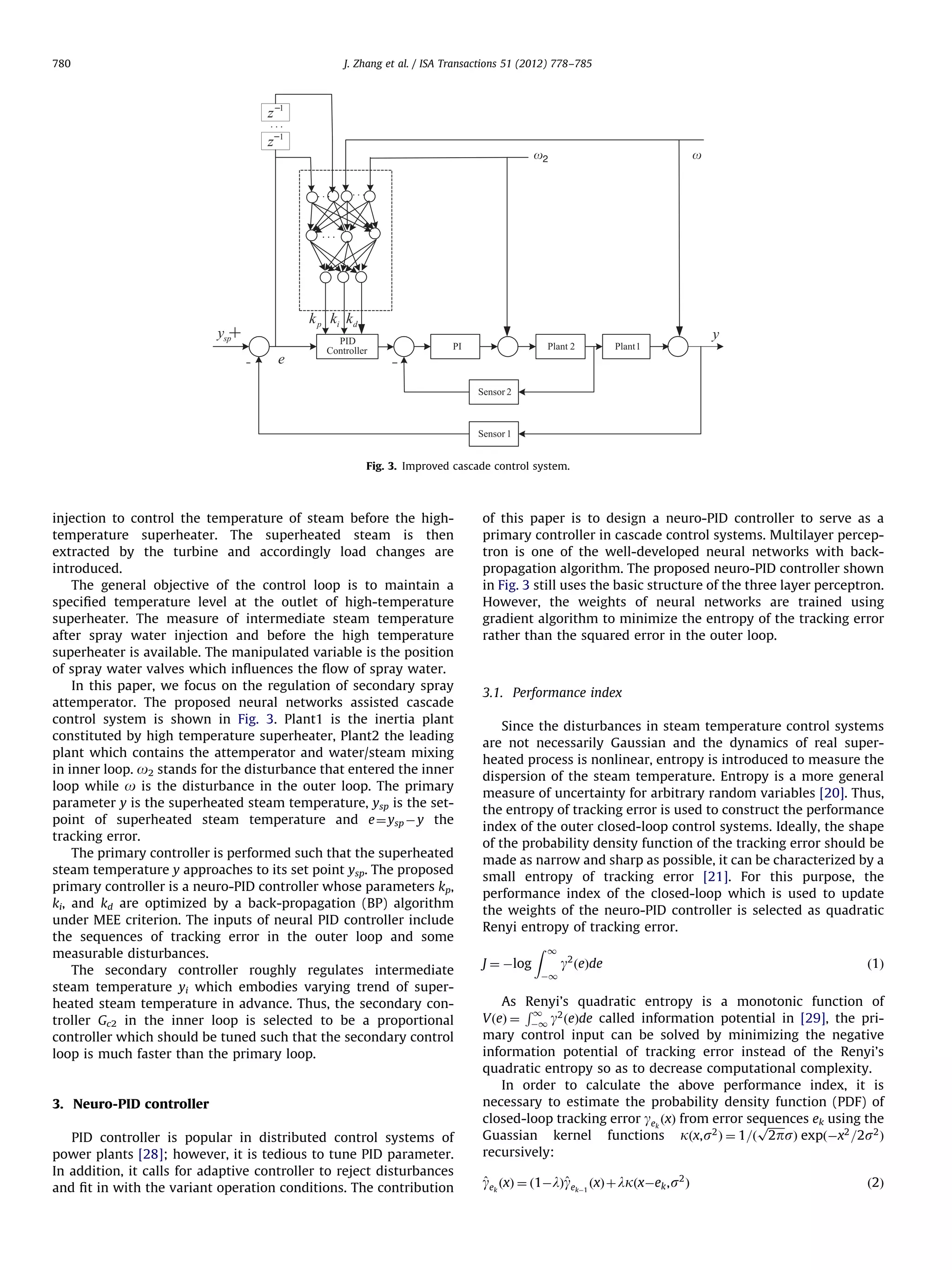Cascade Control Of Superheated Steam Temperature With Neuro Pid Controller Pdf Internet Of