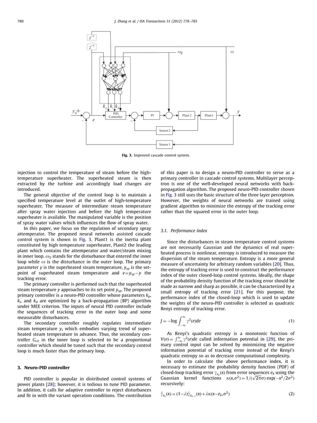 Cascade control of superheated steam temperature with neuro PID ...
