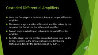 Cascaded differential amplifier | PPTX