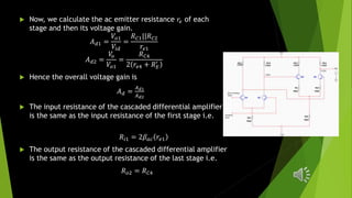 Cascaded differential amplifier | PPTX