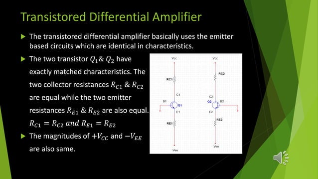 Cascaded differential amplifier | PPTX