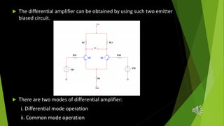 Cascaded differential amplifier | PPTX