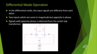 Cascaded differential amplifier | PPTX