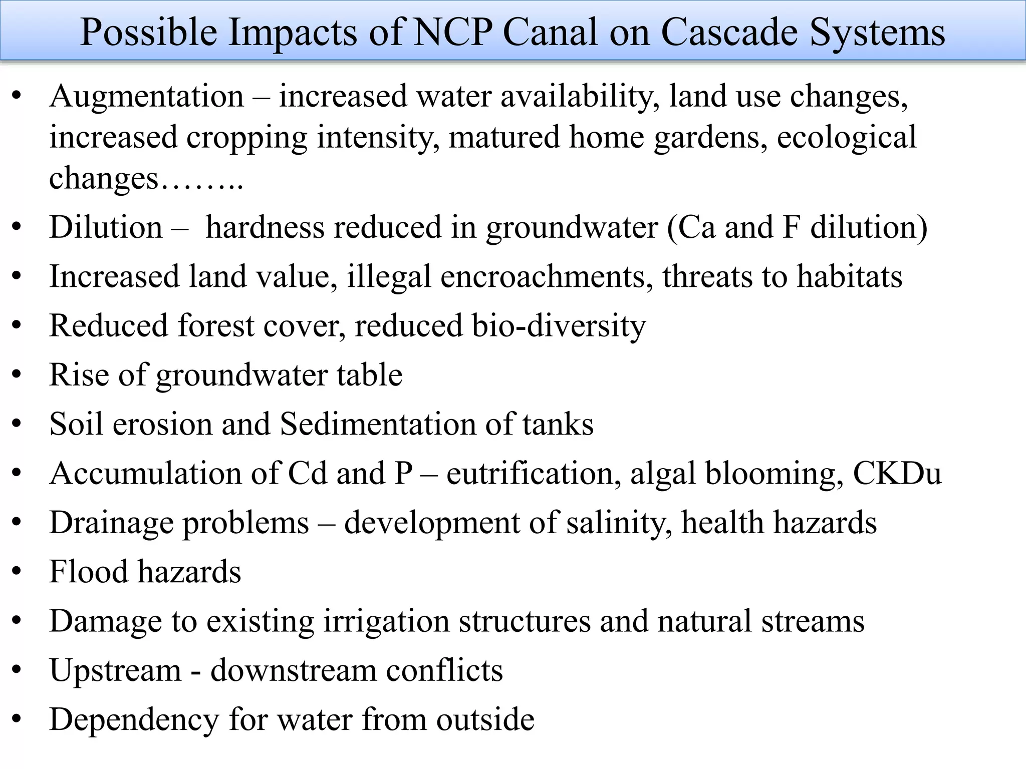 Cascade development planning | PPTX