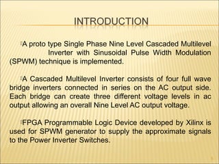 Cascaded multilevel inverter | PPT