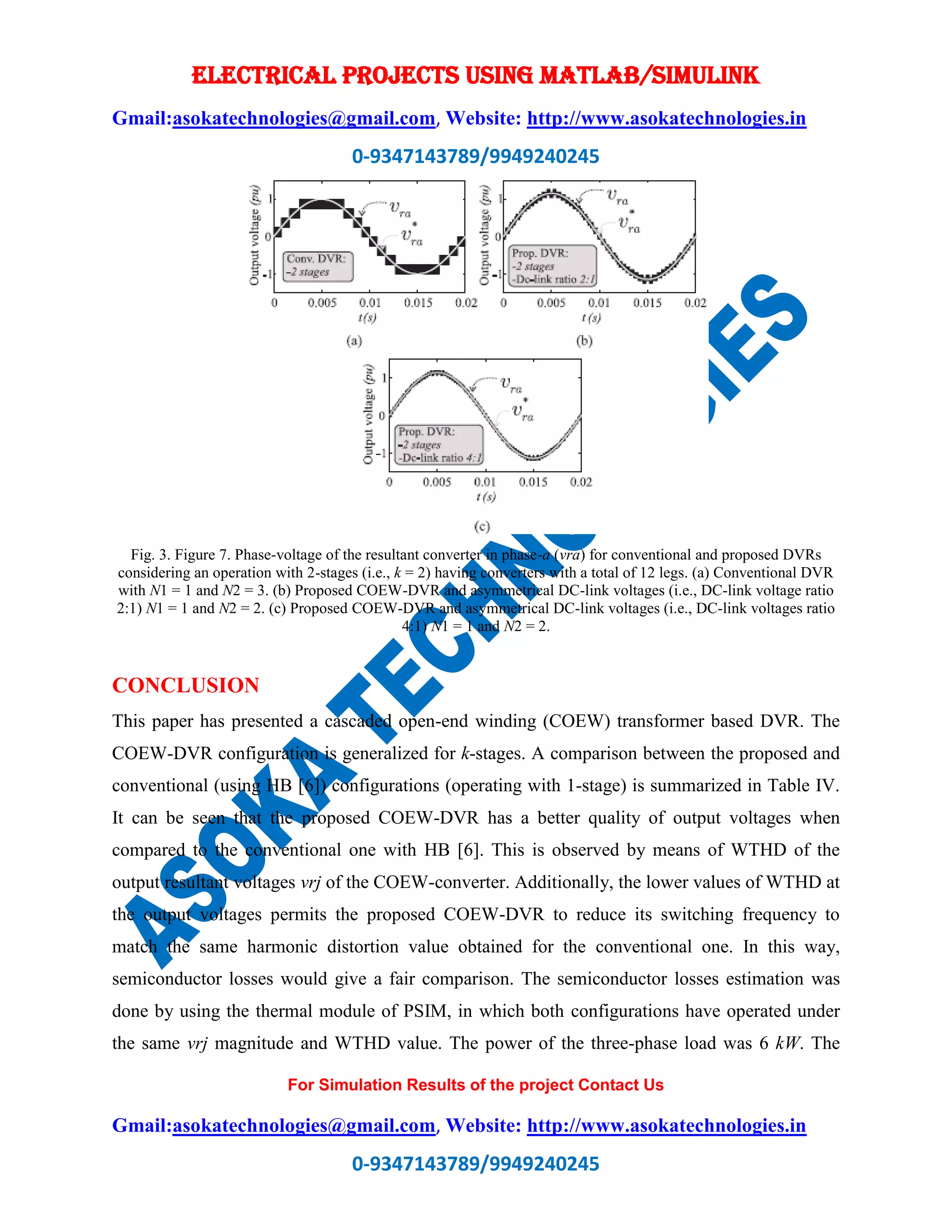 Cascaded Open-End Winding Transformer based DVR | PDF