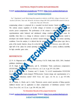 Cascaded two level inverter-based multilevel statcom for high power applications | DOCX