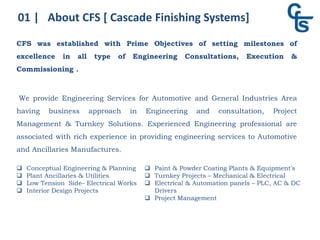 Liquid Paint Shop Construction by Cascade Finishing Systems, Mumbai | PPTX
