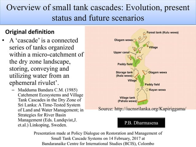 Overview of small tank cascades: Evolution, present status and future ...