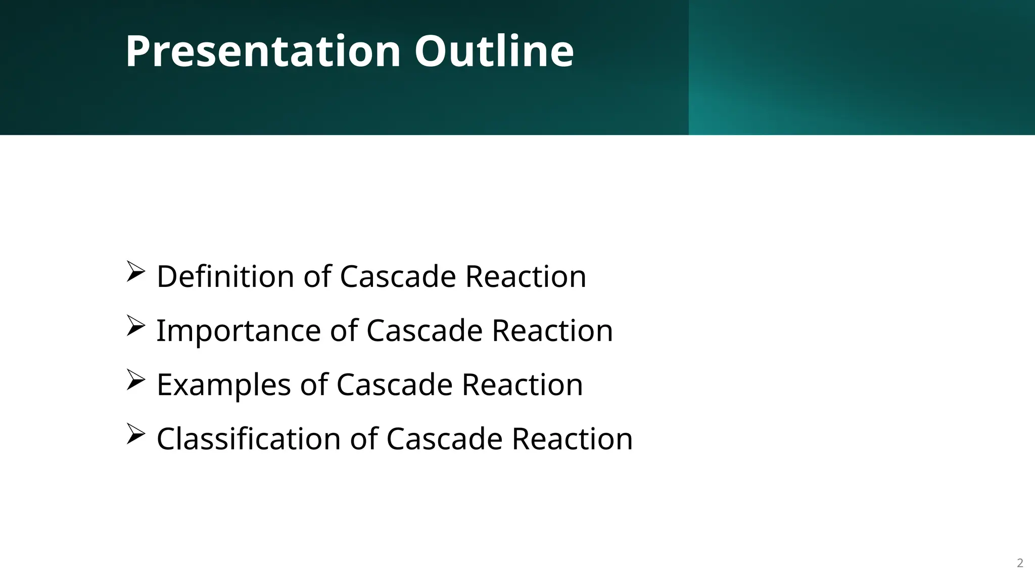 Cascade Reactions Presentation in Organic Chemistry.pptx | Chemistry ...