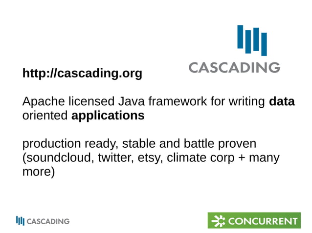 The Cascading (big) data application framework | PPT