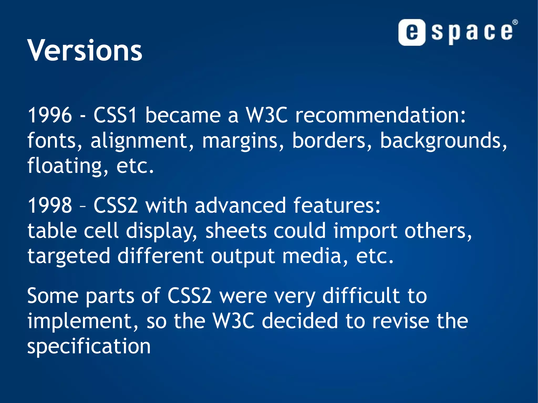 Cascading Style Sheets Part 01 Ppt