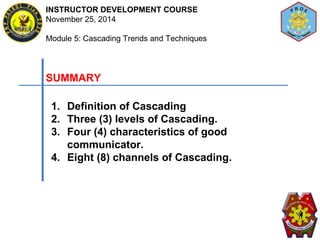 Cascading trends and techniques | PPT