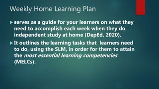 CASCADING OF WEEKLY HOME LEARNING PLAN AND INDIVIDUAL.pptx