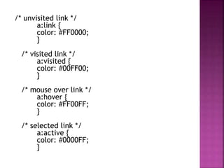 Cascading style sheet | PPTX