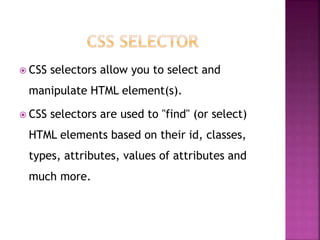 Cascading style sheet | PPTX