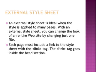 Cascading style sheet | PPTX