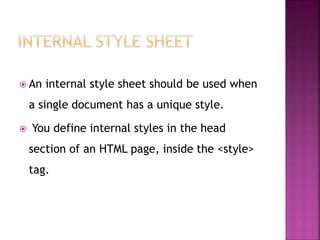 Cascading style sheet | PPTX