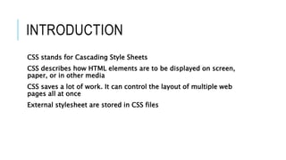 Cascading style sheet | PPT