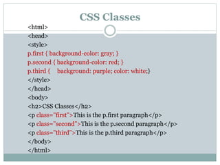 Cascading Style Sheet | PPT