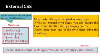 Cascading style sheet | PPT