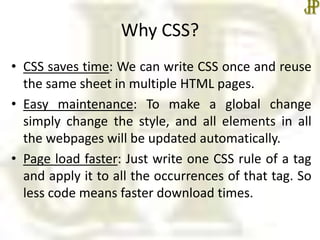 Cascading style sheet an introduction | PPT