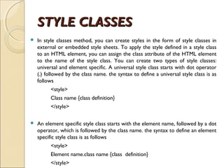 Cascading style sheets | PPT