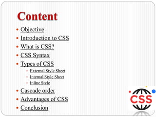 Cascading style sheets (CSS) | PPTX