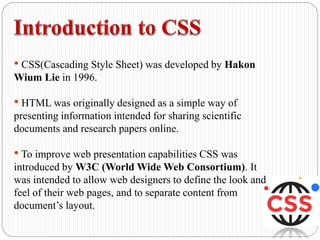 Cascading style sheets (CSS) | PPTX