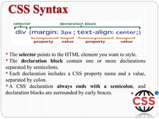 Cascading style sheets (CSS) | PPTX