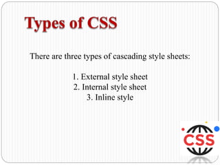 Cascading style sheets (CSS) | PPTX