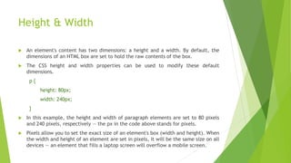 Cascading style sheets (CSS-Web Technology) | PPTX
