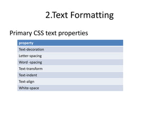 Cascading style sheets | PPTX