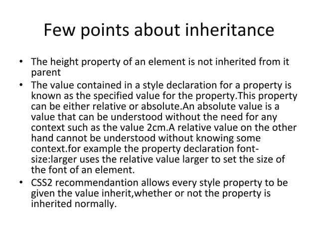 Cascading style sheets | PPT