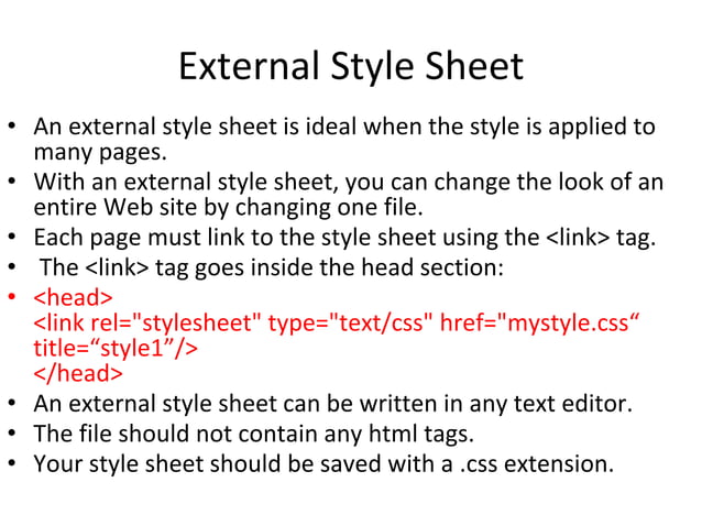 Cascading style sheets | PPT