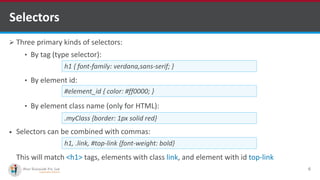 Cascading style sheets - CSS | PPT